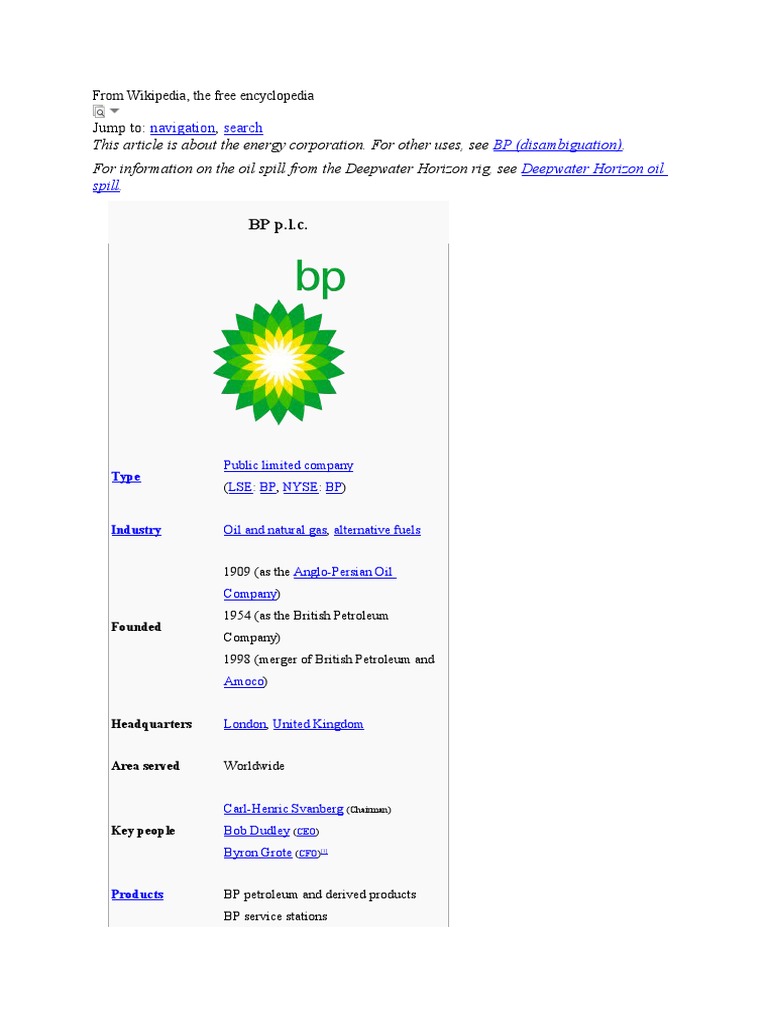 Navigation Search | PDF | Bp | Petroleum Industry