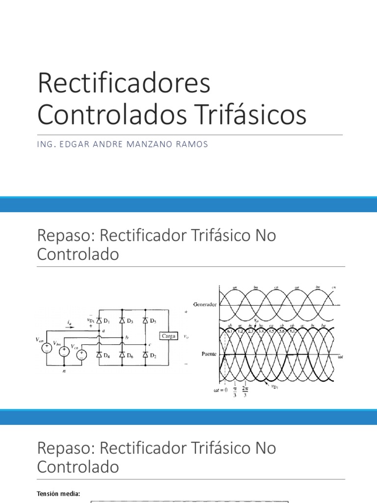 Rectificadores Controlados Trifásico | PDF