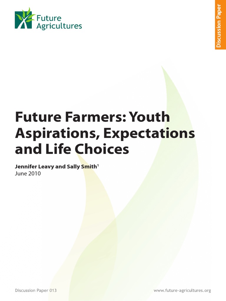 Leavy, Smith - 2010 - Future Farmers Youth Aspirations, Expectations ...