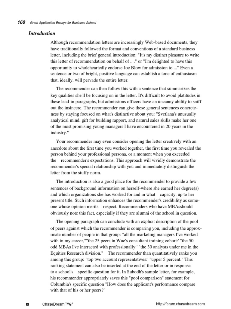 Recomm Sample | PDF | Master Of Business Administration | Dell