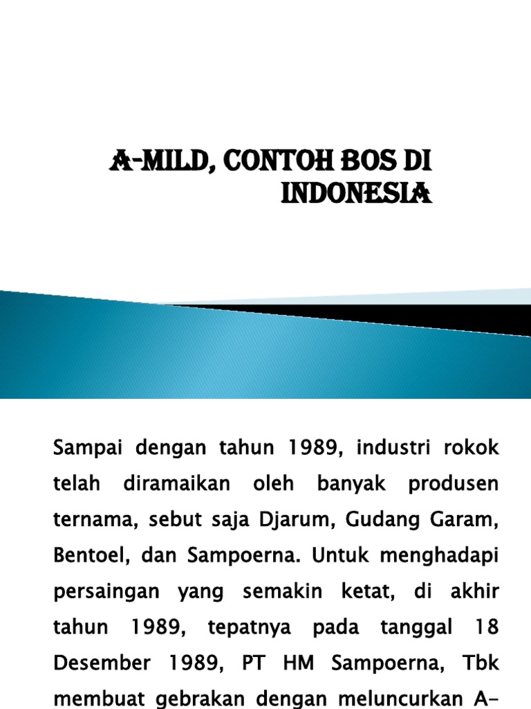 A-Mild Contoh BOS Indonesia | PDF