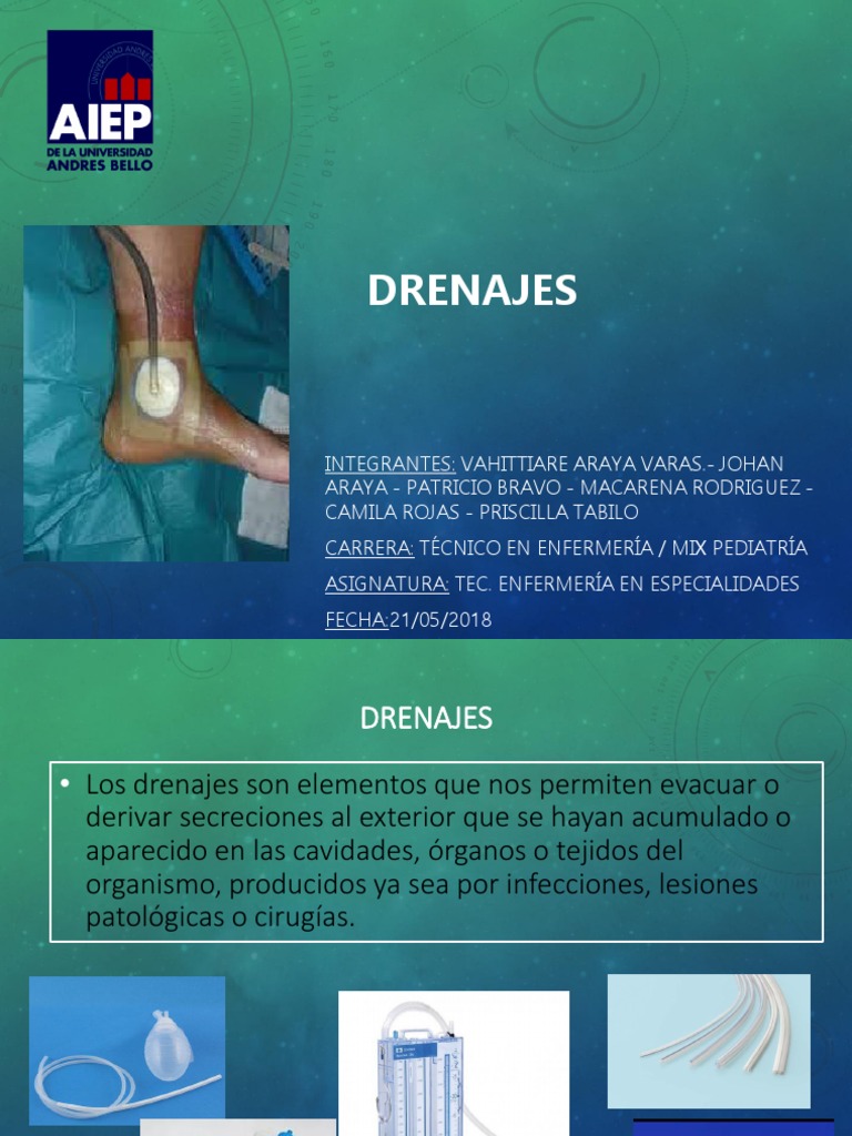 DRENAJES | PDF | Herida | Enfermedades y trastornos