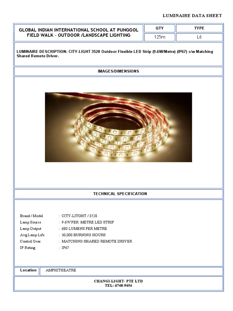 Cut Sheets | PDF | Light Emitting Diode | Lighting