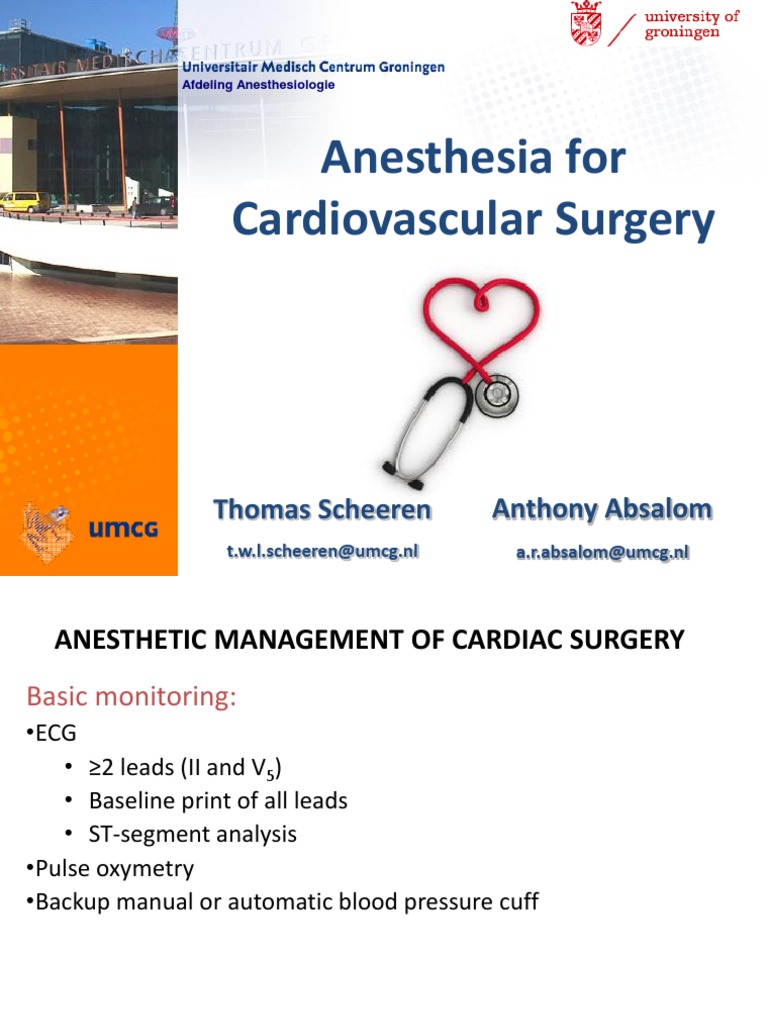 Cardiac Anesthesia | Anesthesia | Heart
