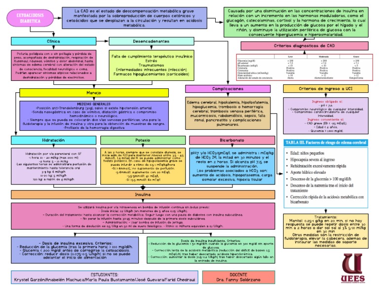 Manejo y Tratamiento de Cetoacidosis Diabética | PDF | Medicina CLINICA ...