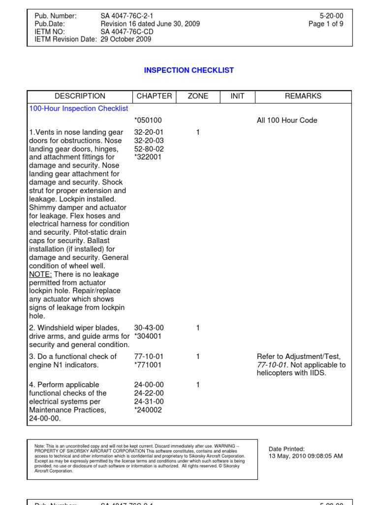 100 Hour | PDF | Landing Gear | Spar (Aeronautics)
