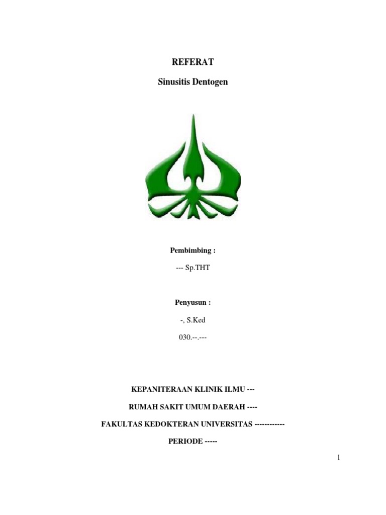 Sinusitis Dentogen | PDF