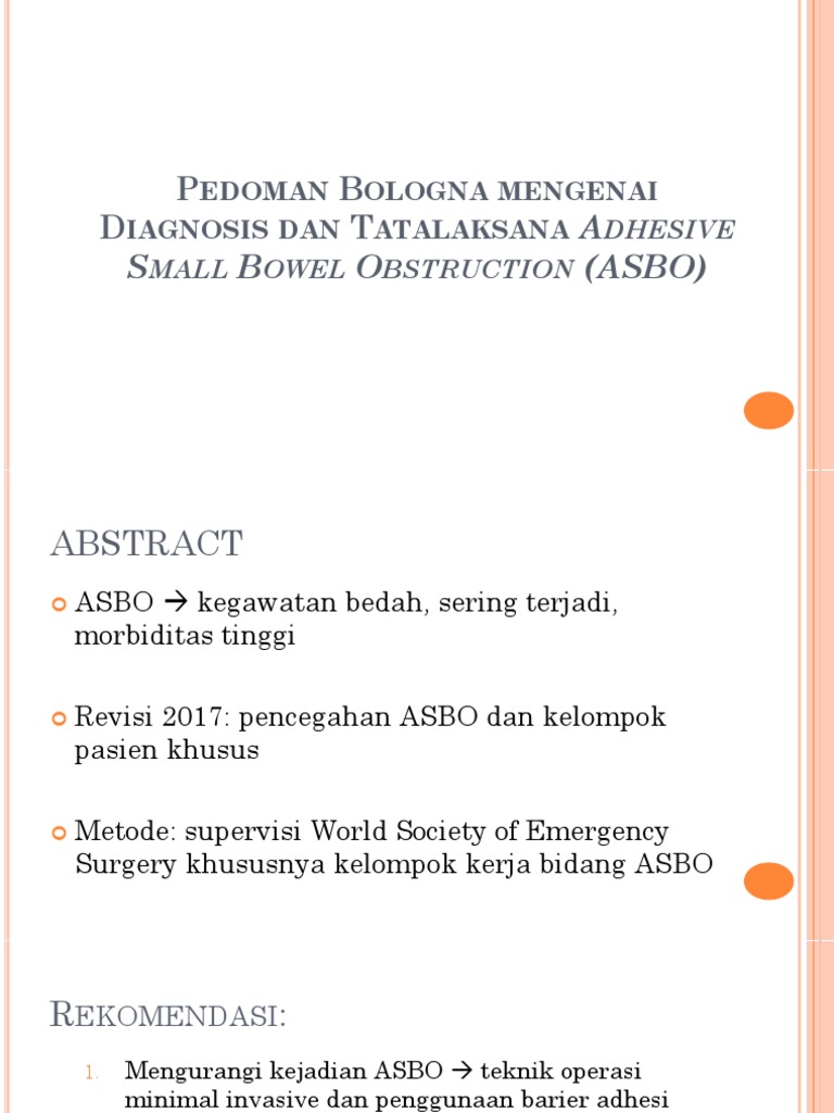 Panduan Tatalaksana ASBO Terbaru | PDF