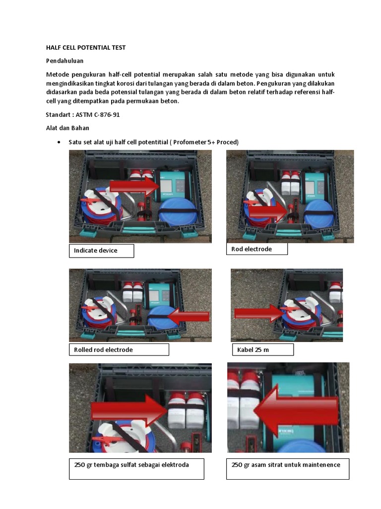 Half Cell Potential Test | PDF