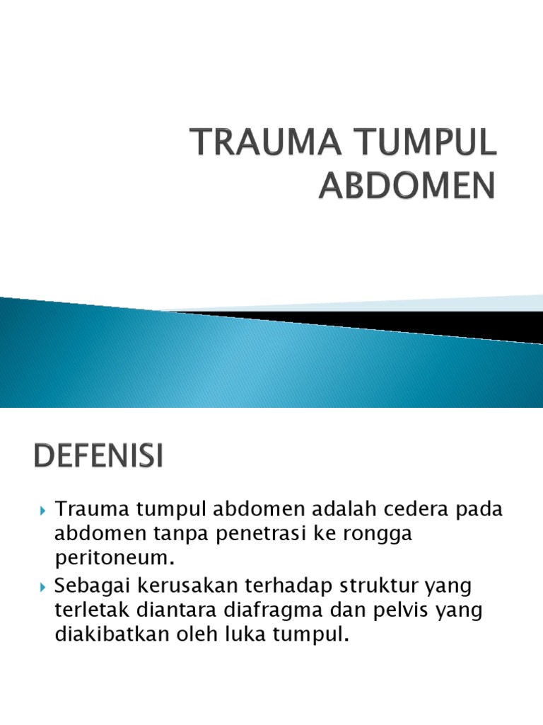 Trauma Tumpul Abdomen - Perumperindo.co.id