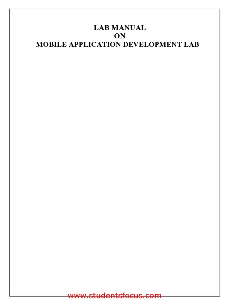 1-MAD Lab Manual | PDF | Java (Programming Language) | Hypertext ...