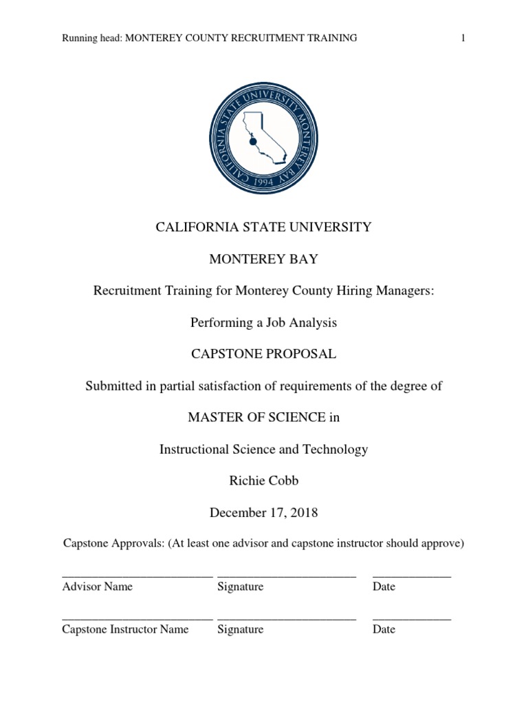 R Cobb Mist Capstone Final Paper | PDF | Constructivism (Philosophy Of Education) | Recruitment