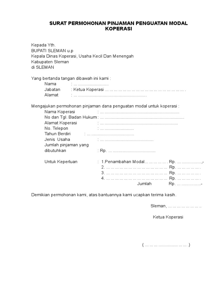 Proposal C Koperasi | PDF