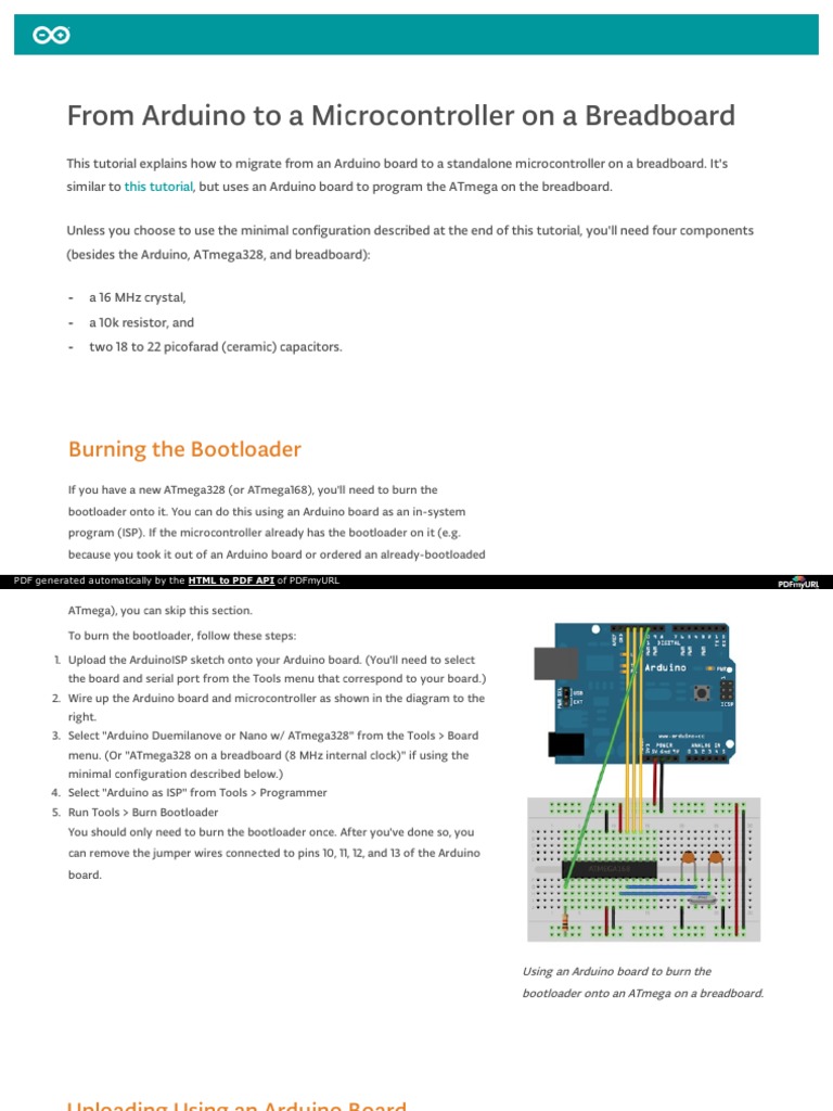 From Arduino To A Microcontroller On A Breadboard: Burning The ...