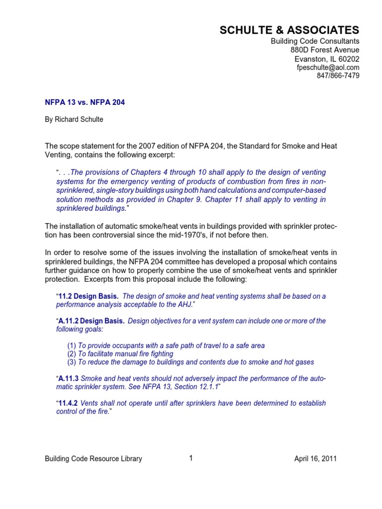 NFPA 13 vs. NFPA 204.011 | PDF | Fire Sprinkler System | Fires