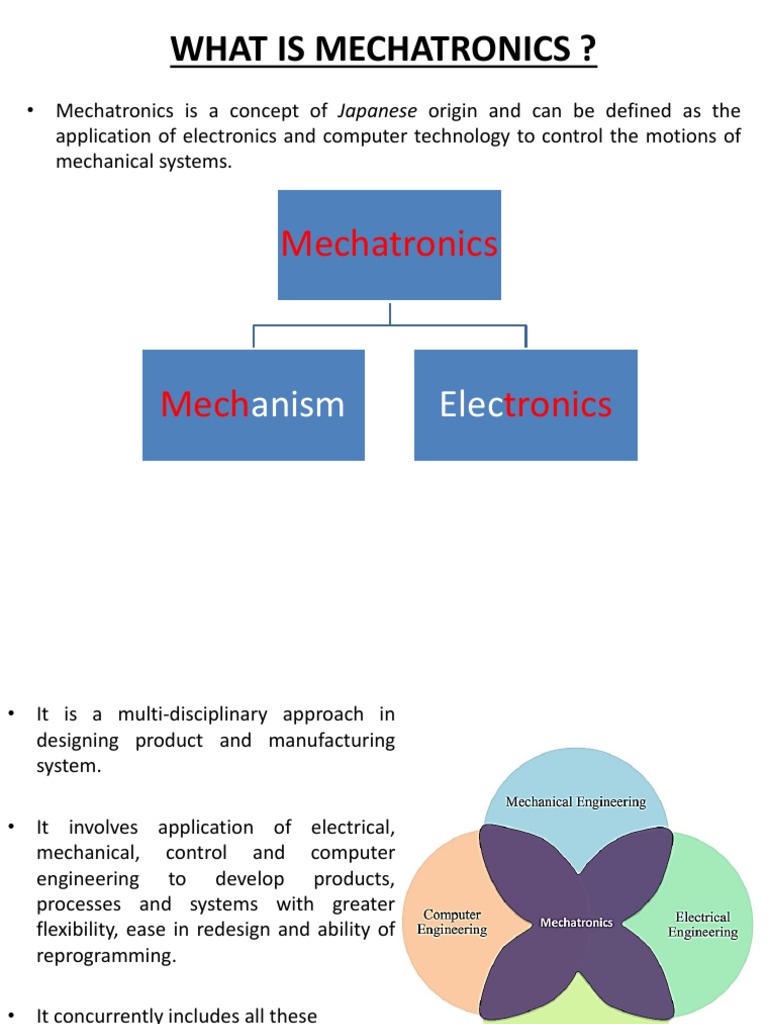 What Is Mechatronics ? | PDF | Capacitor | Sensor