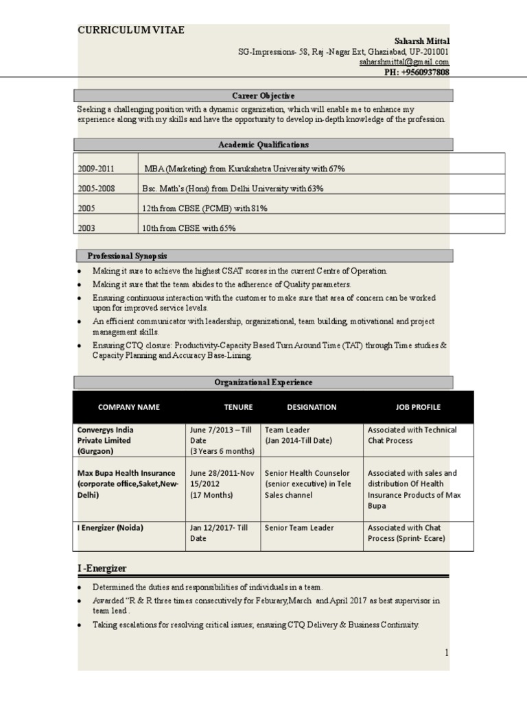 Resume Saharsh Mittal | PDF | Leadership | Goal