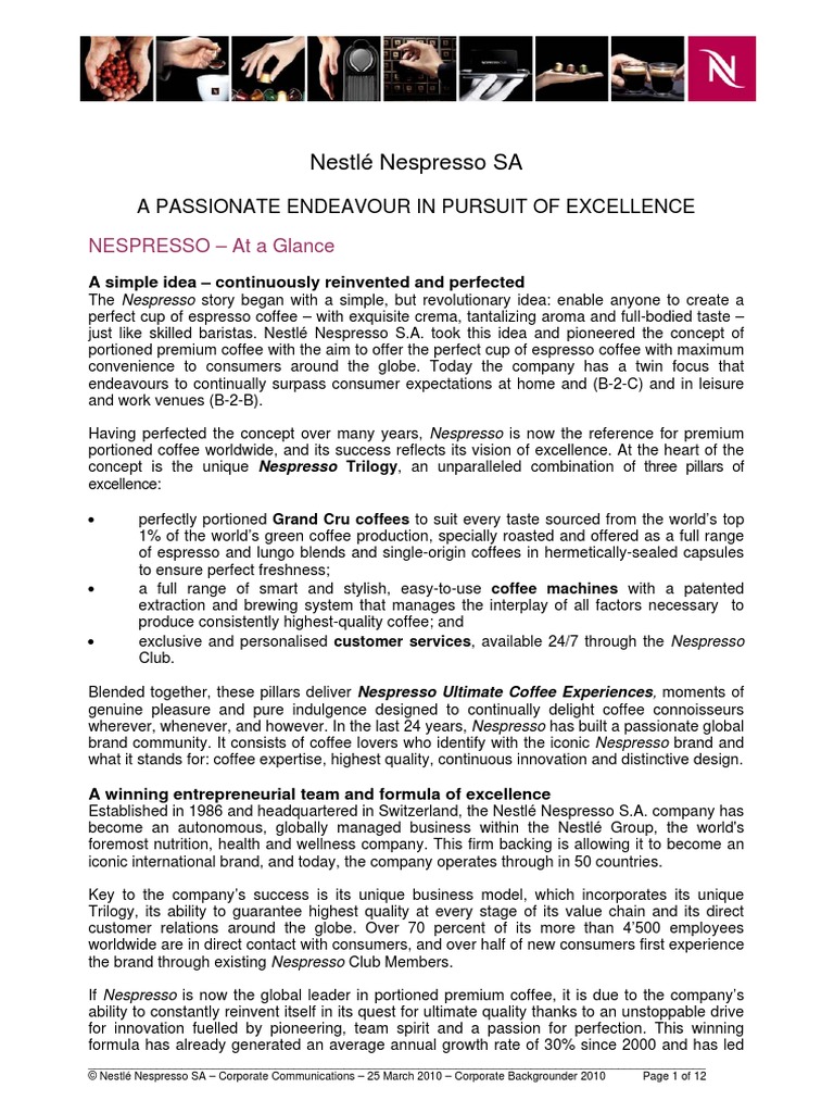 2 Nespresso Additional Information PDF | PDF | Brand | Coffee