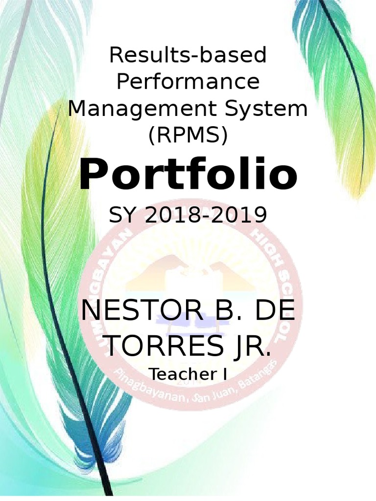 Results-Based Performance Management System (RPMS) : Portfolio | PDF