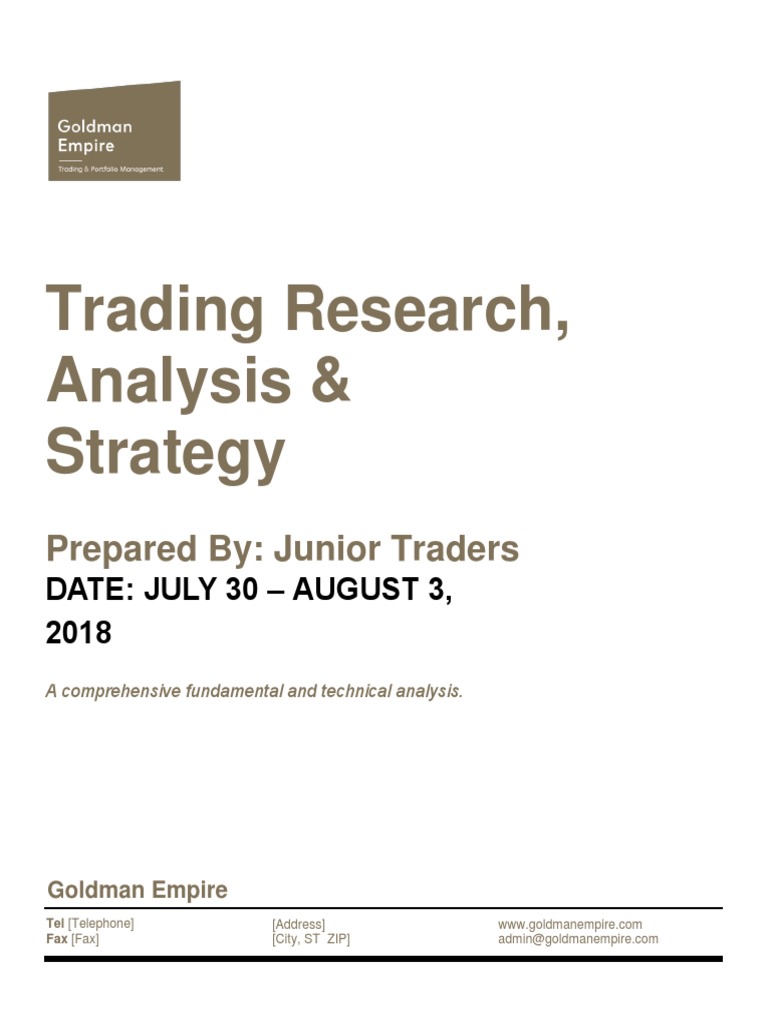 Trading Research, Analysis & Strategy: Prepared By: Junior Traders ...