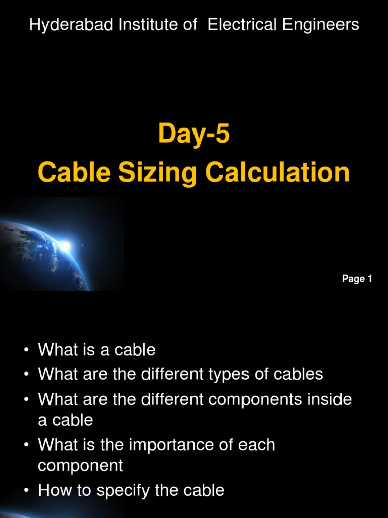 Cable Sizing | PDF | Coaxial Cable | Insulator (Electricity)
