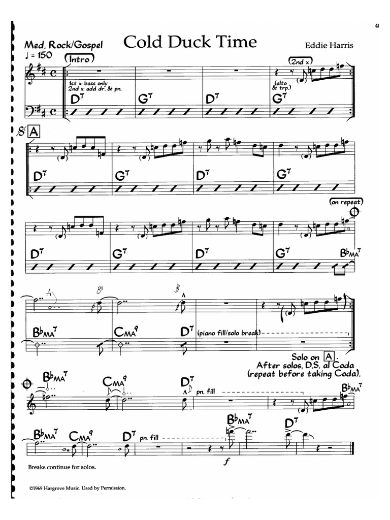 Cold Duck Eb | PDF