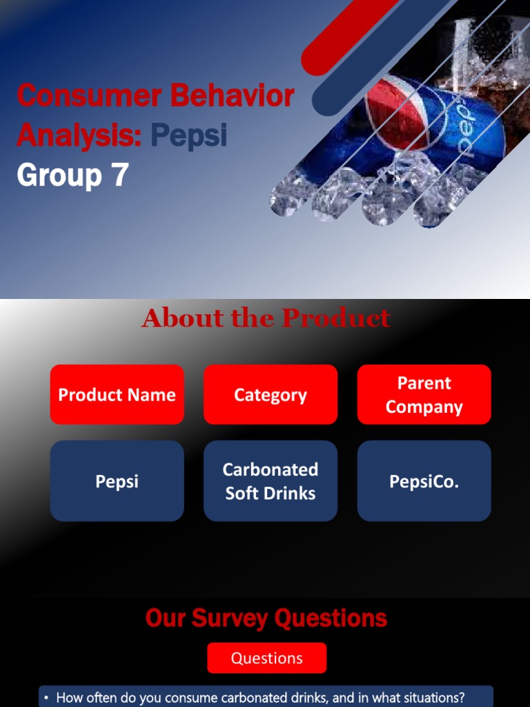 Pepsi - Consumer Behaviour Study | PDF | Pepsi | Consumer Behaviour