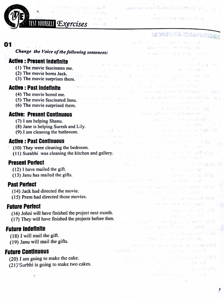 Active Passive (Question - Answer) | PDF