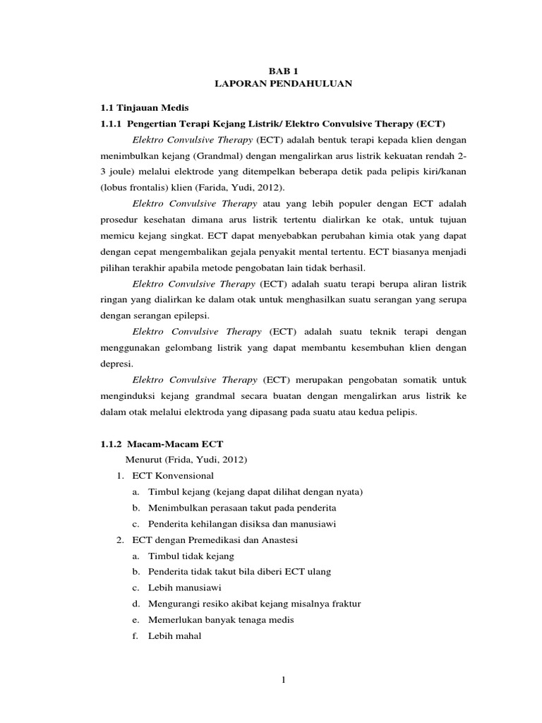 LP Ect | PDF | Kesehatan Holistik | Sains & Matematika