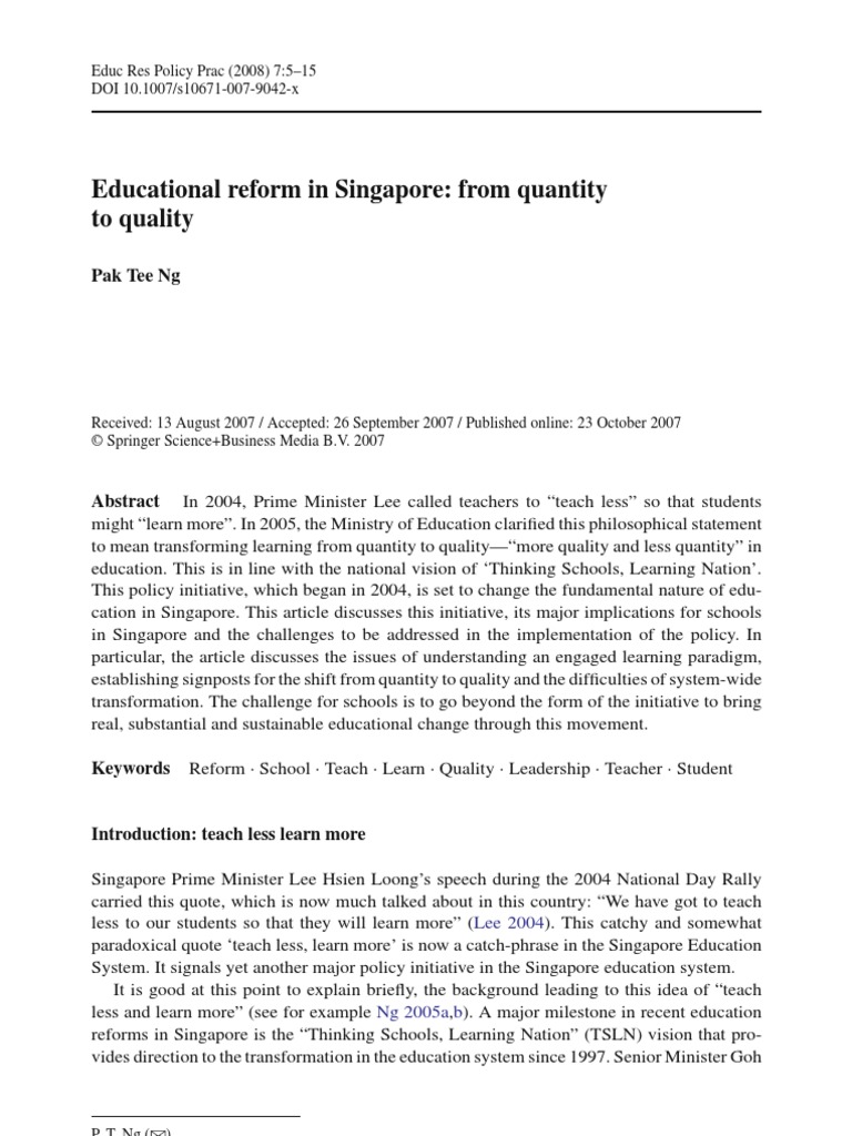 Teach Less Learn More | PDF | Pedagogy | Education Reform