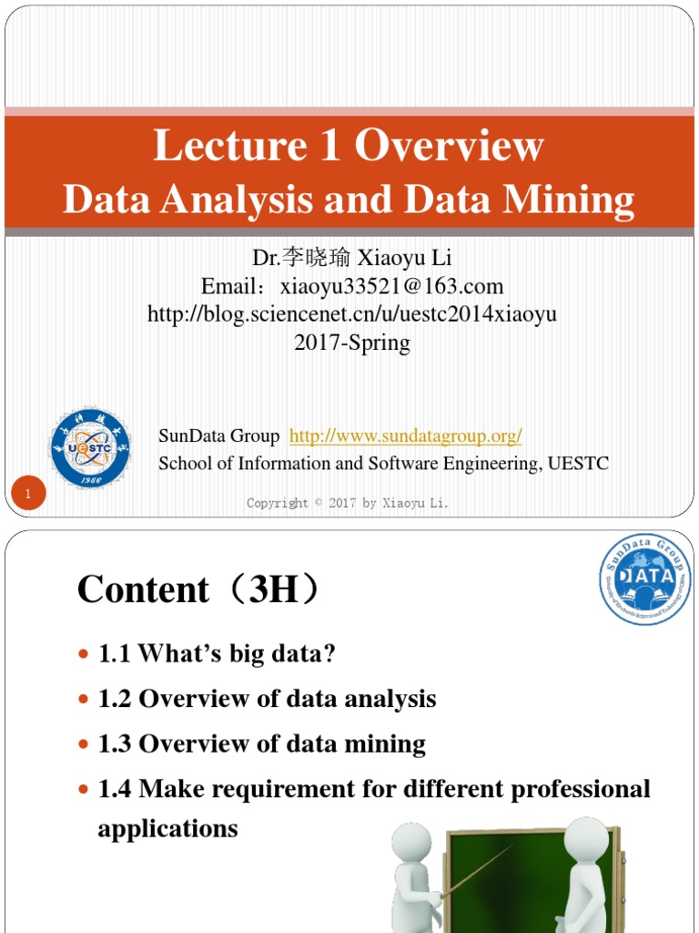 01-02 Data Analysis and Data Mining-Lect1 | PDF | Data Mining | Data Analysis