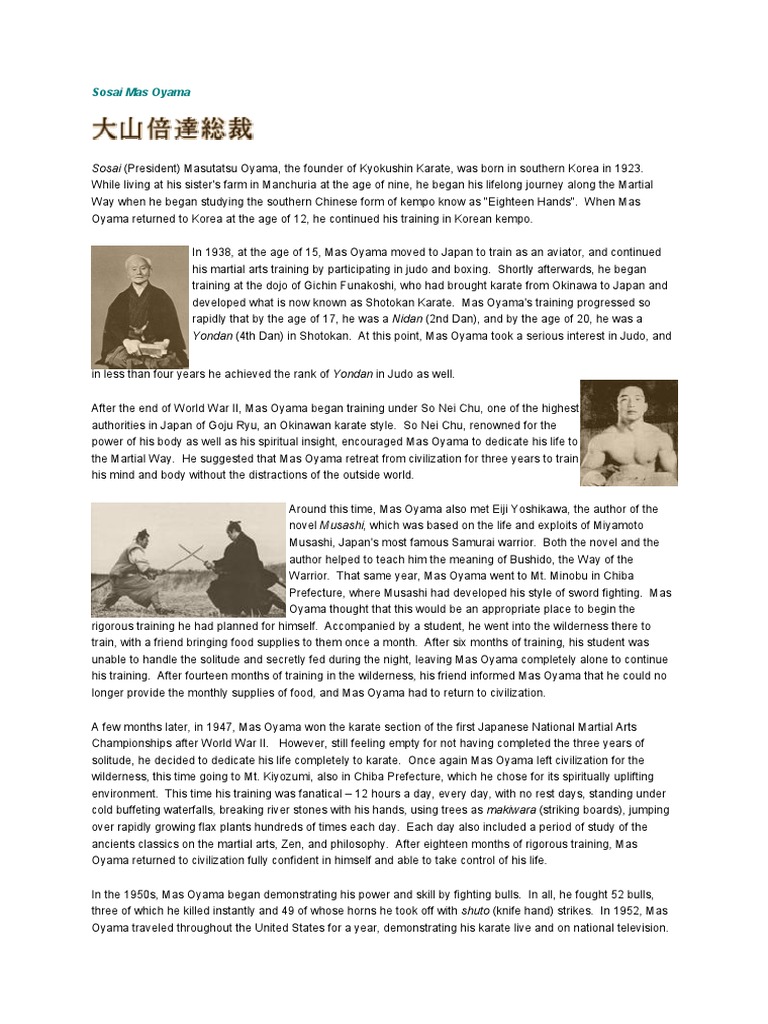 Kyokushin Kata Kyokushin Terminology | PDF | Karate | Shotokan