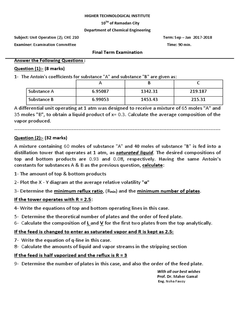 Unit 2 Problems | PDF | Laboratory Techniques | Physical Sciences