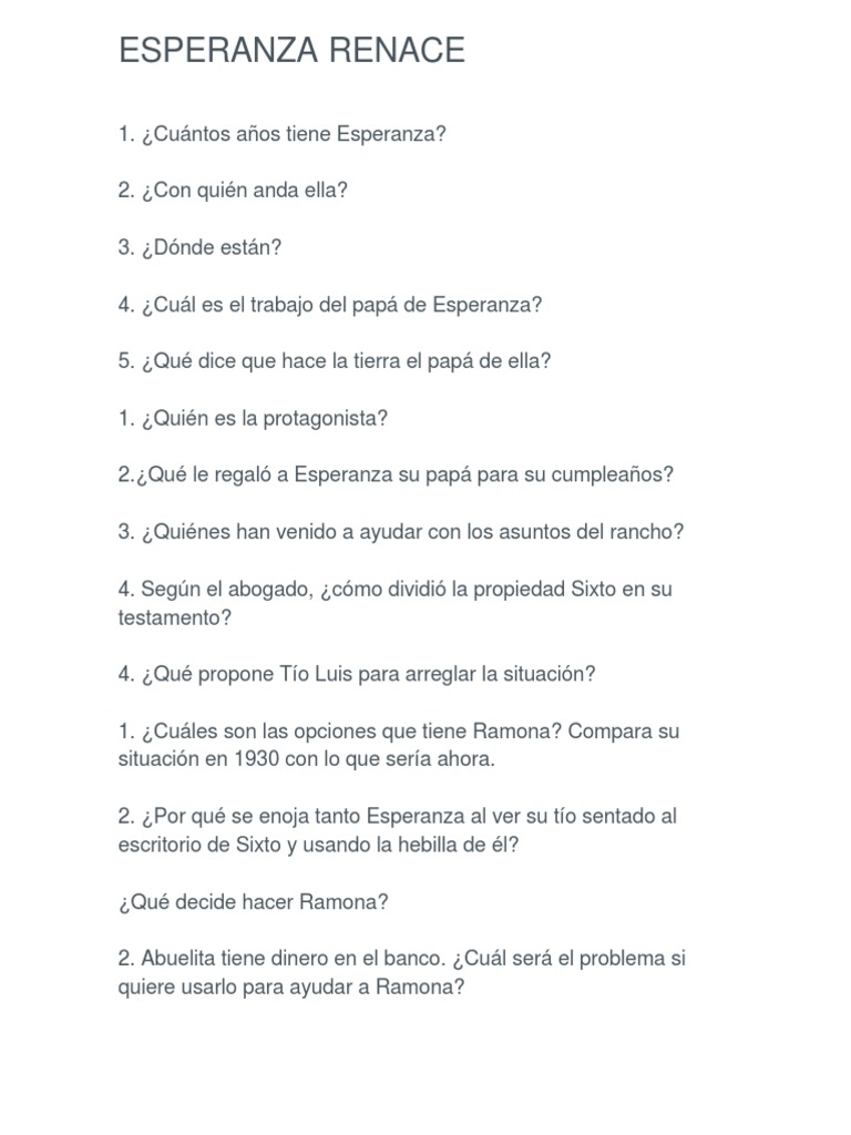 Esperanza Renace | PDF | México