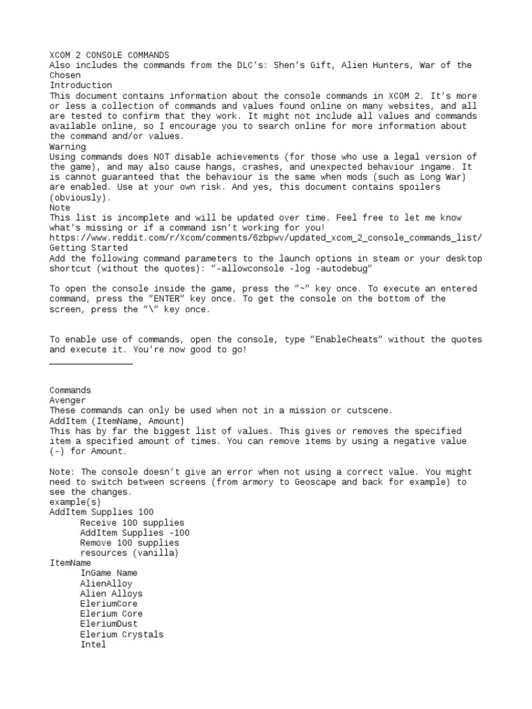 Xcom Pdf Command Line Interface Weaponry