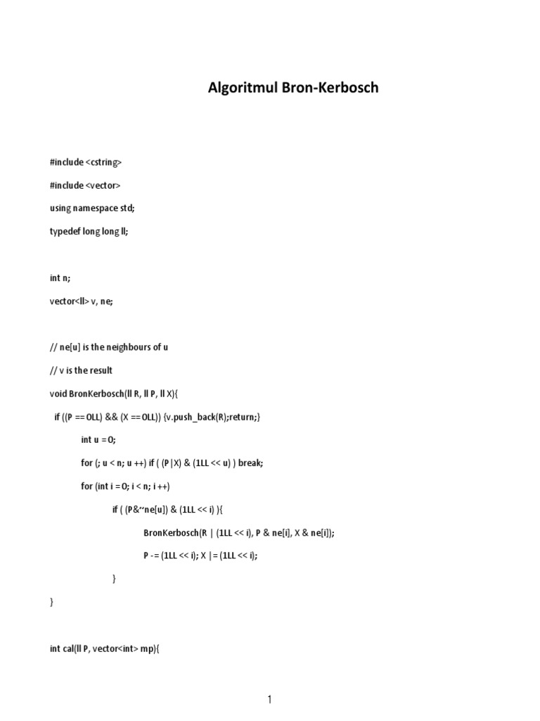 Algoritmul Bron | PDF | Teaching Methods & Materials