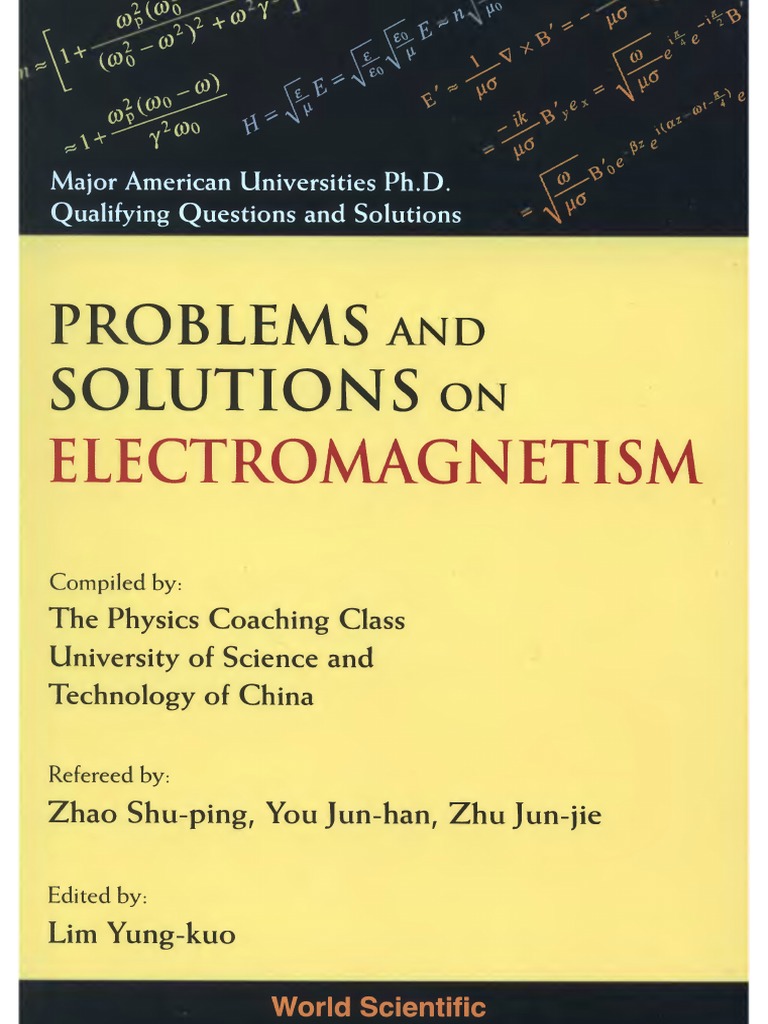 Problems and Solutions On Electromagnetism PDF | PDF