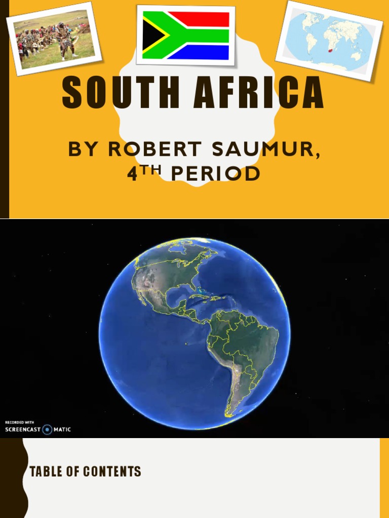 South Africa Project - Robert Saumur | PDF | South Africa | Hippopotamus