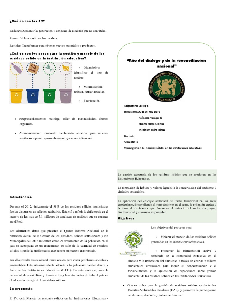Cuáles Son Las 3R | PDF | Reciclaje | Residuos