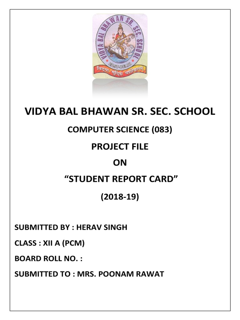 C++ Student Report Card Project | PDF | Method (Computer Programming ...