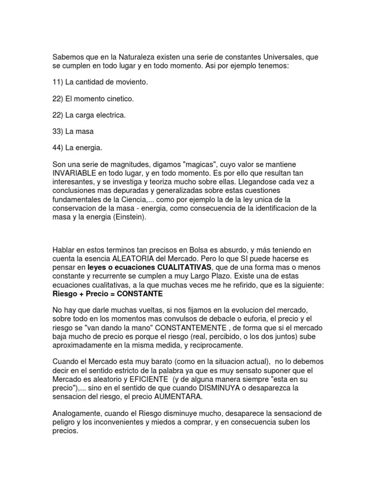 Constantes Universales | PDF