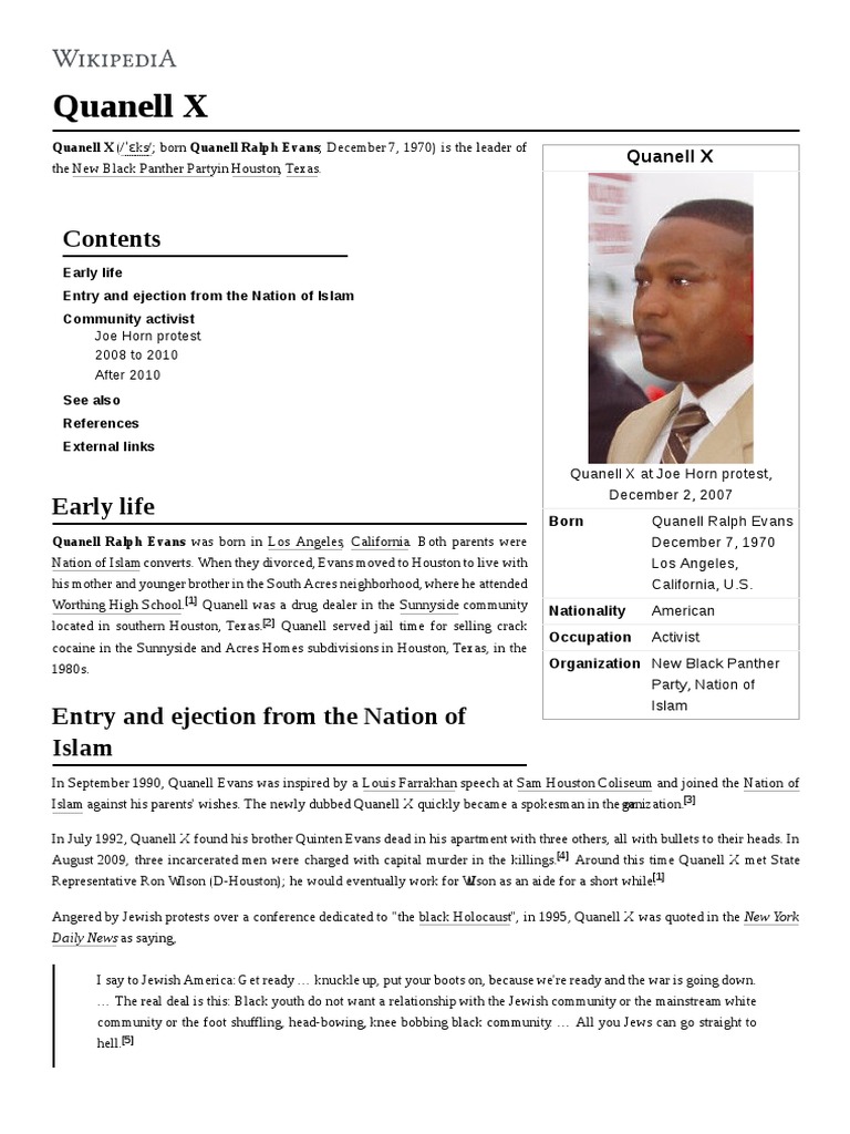 Quanell X | PDF | Justice | Crime & Violence