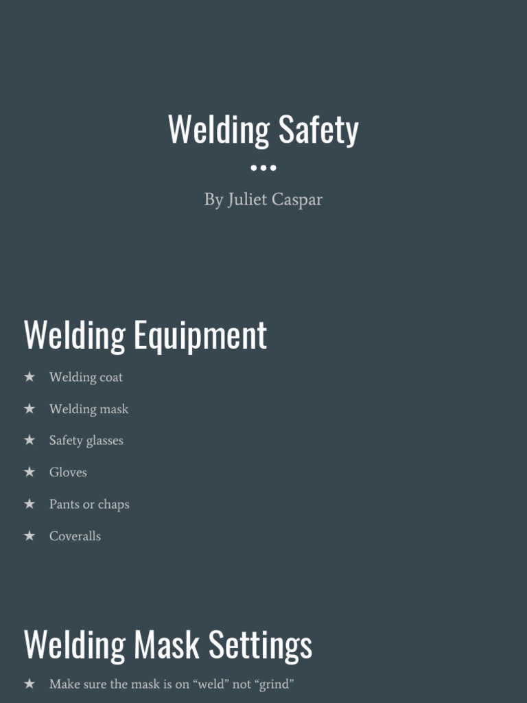 Welding Safety | PDF