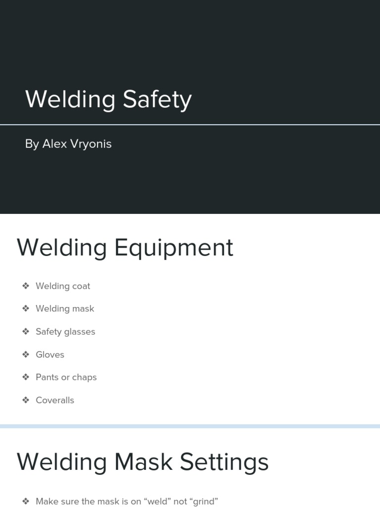 Essential Welding Safety Guidelines | PDF