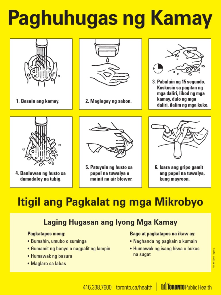 97b4 TPH Handwashing Poster Tagalog 12 2012 | PDF