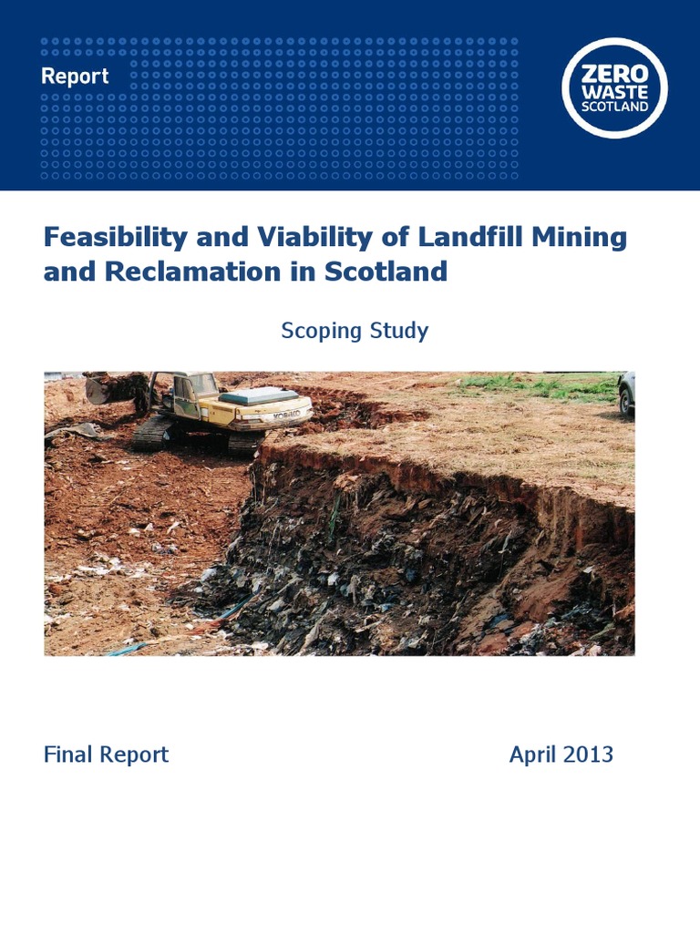 landfill mining and reclamation in scotland | Landfill | Recycling