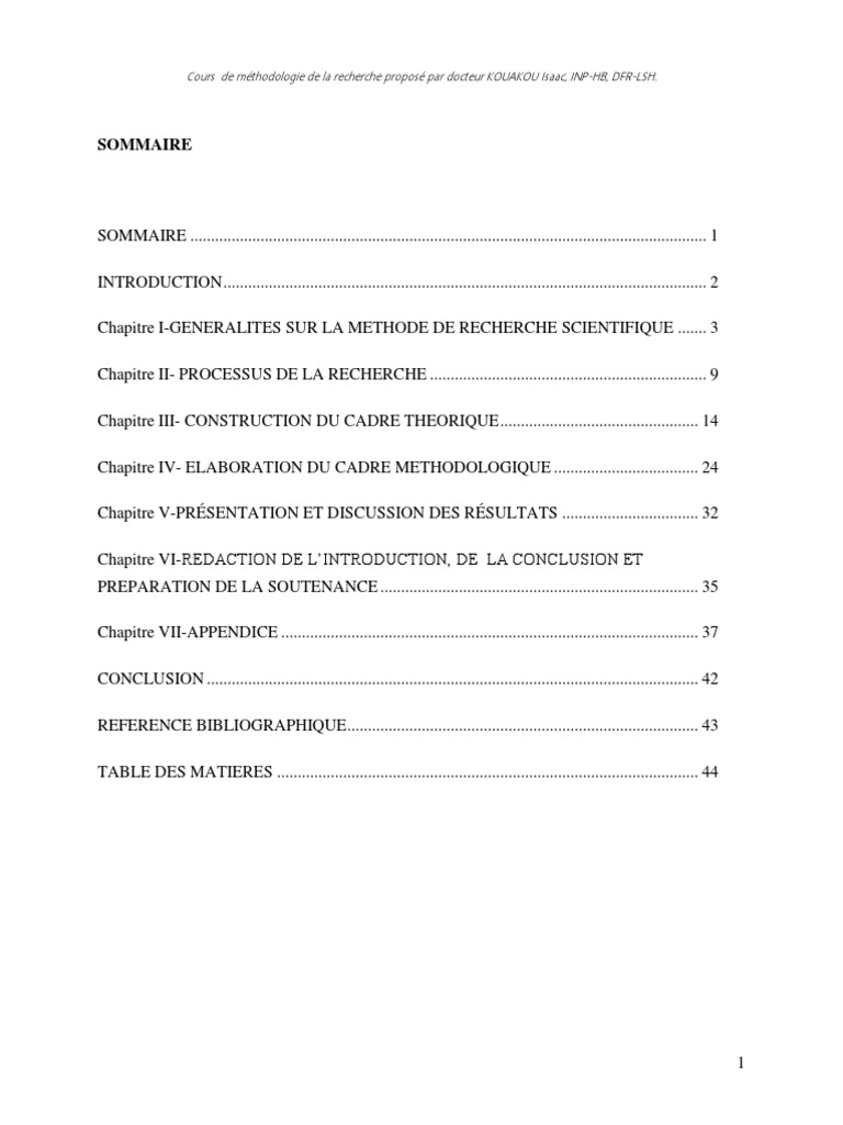 Méthodologie de la recherche scientifique | PDF | Données | Analyse des ...