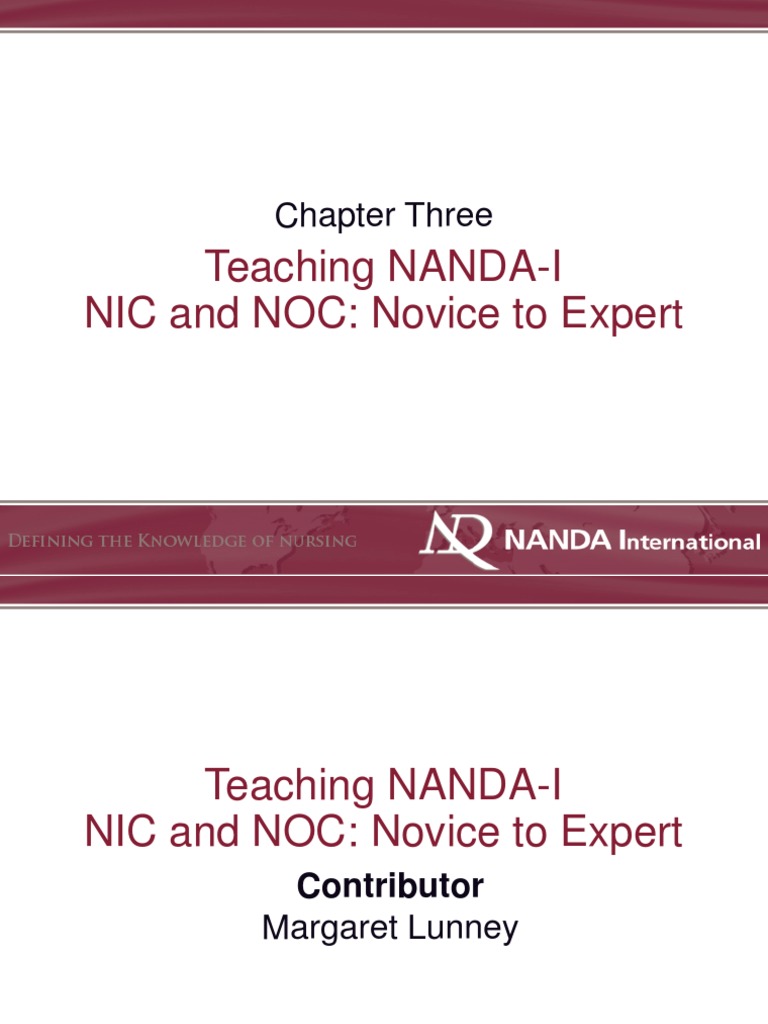 Teaching NANDA-I NIC and NOC: Novice To Exper: Chapter Three | Download ...