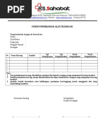 Contoh Form Peminjaman Barang Inventaris Kantor 02 | PDF