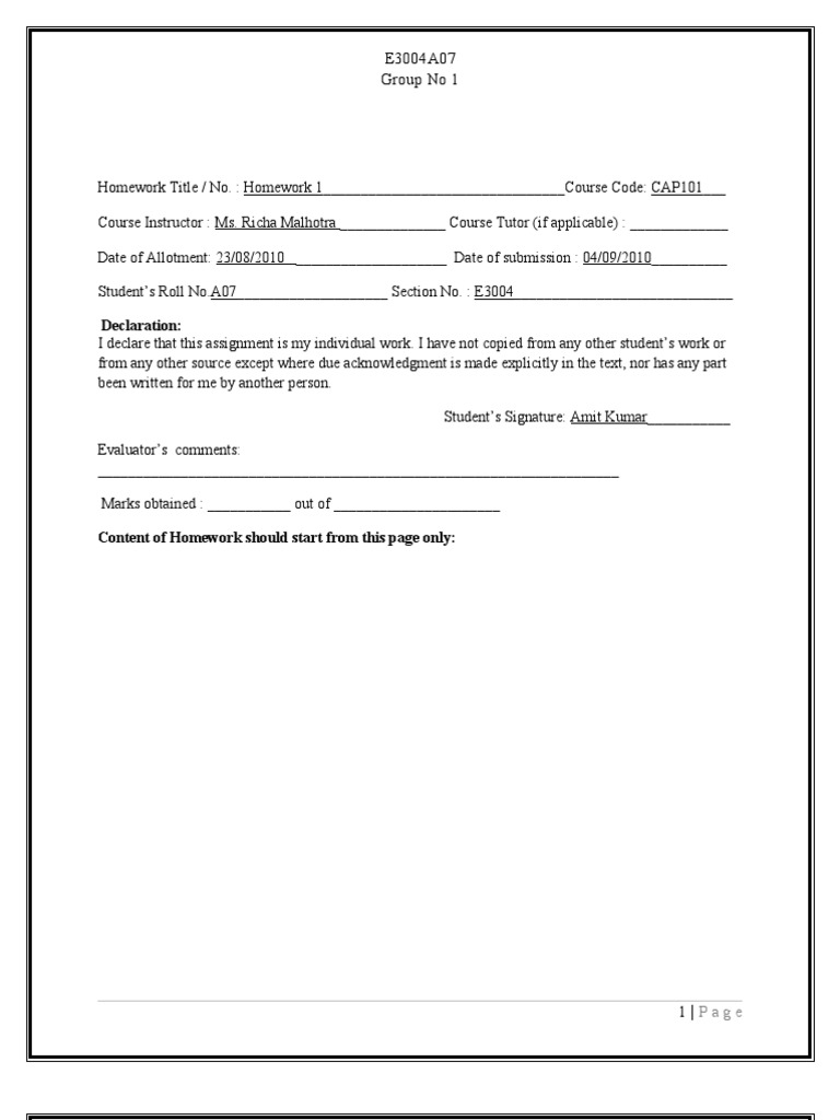 E3004a07 Group No 1 Content Of Homework Should Start From This Page Only Pdf Reserved Word 